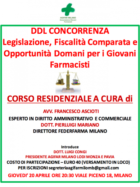FORMAZIONE - Gallery - AGIFAR - Associazione Giovani Farmacisti - Milano